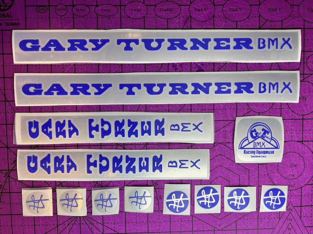 Custom Gary Turner Rectangle Frame Decal Set - Dual Color - Etsy