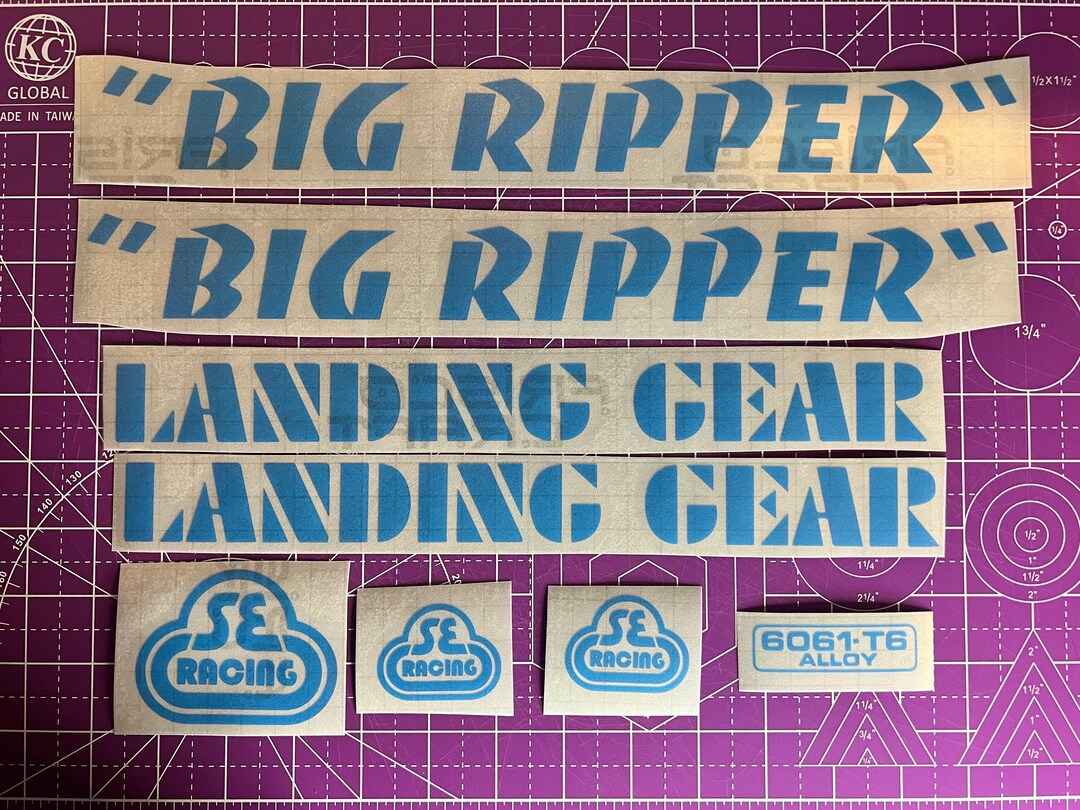 29" Big Ripper Frame Decal Set - Etsy