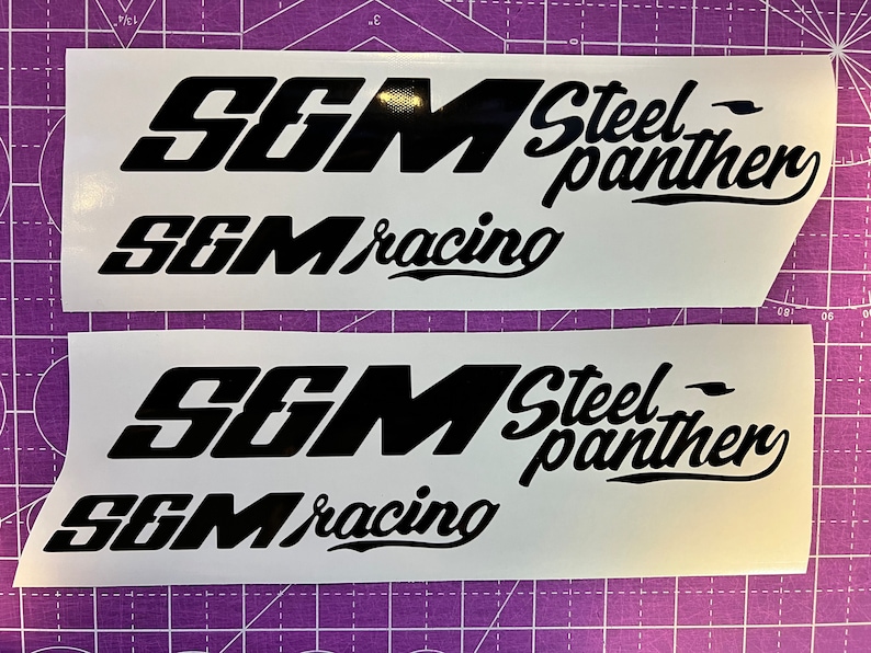 S&M Steel Panther Frame Decal Set With Fork Decals - Etsy
