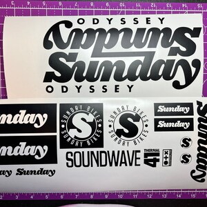 Custom Sunday Soundwave Frame Decal Set - Etsy