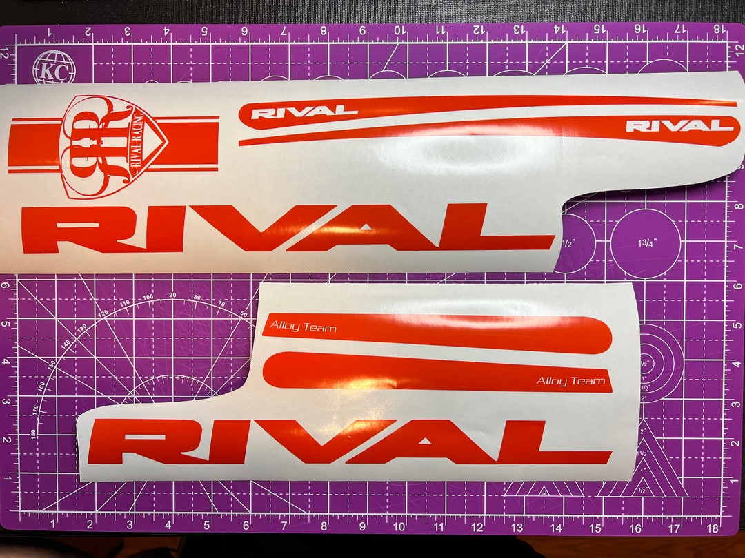 Custom Rival Racing Frame Decal Set - Etsy