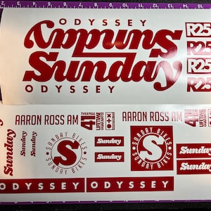Custom Sunday Frame Decal Set *updated - Etsy