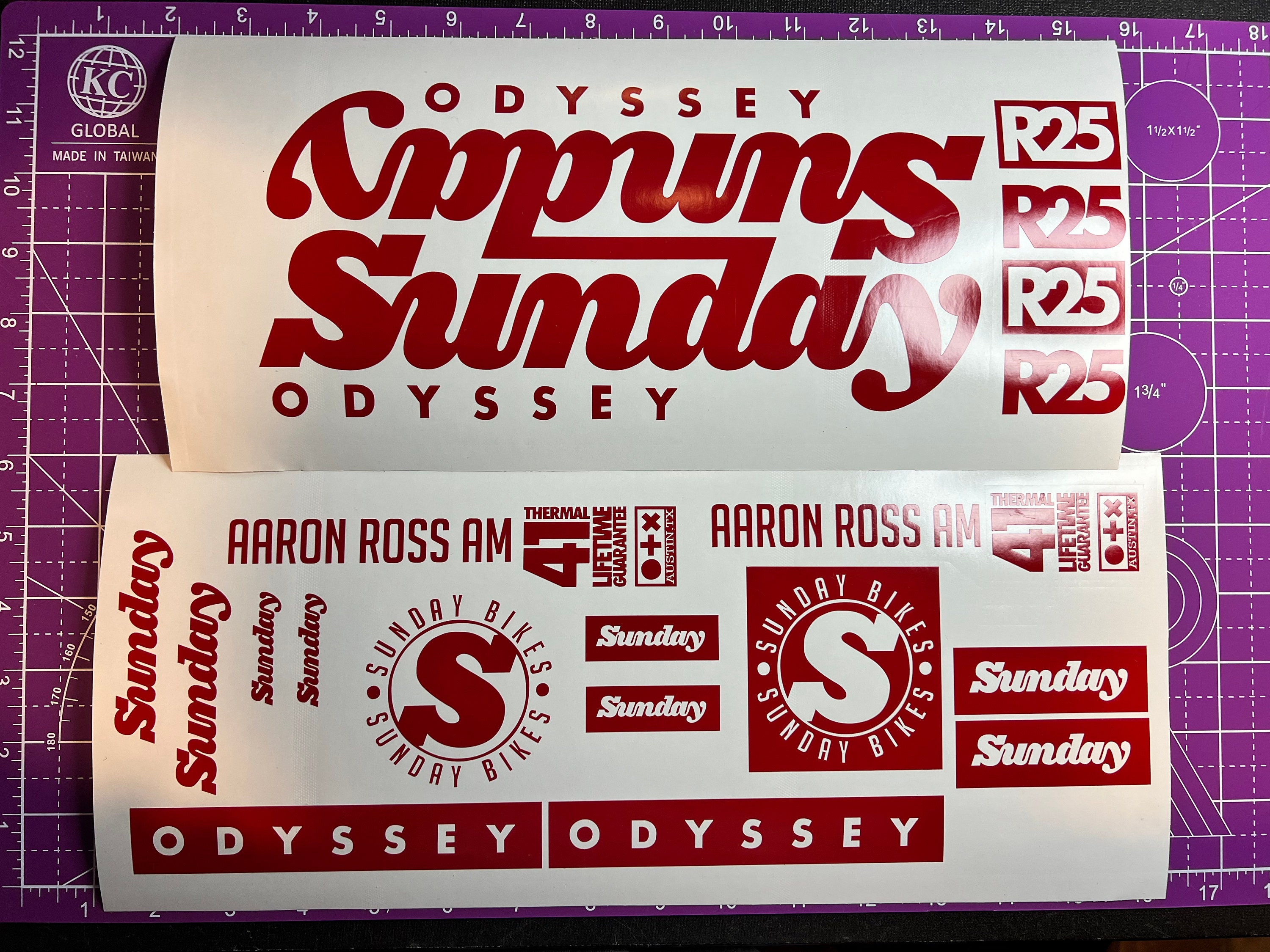 Custom Sunday Frame Decal Set *updated - Etsy