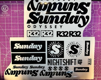 Custom Sunday Soundwave Frame Decal Set - Etsy