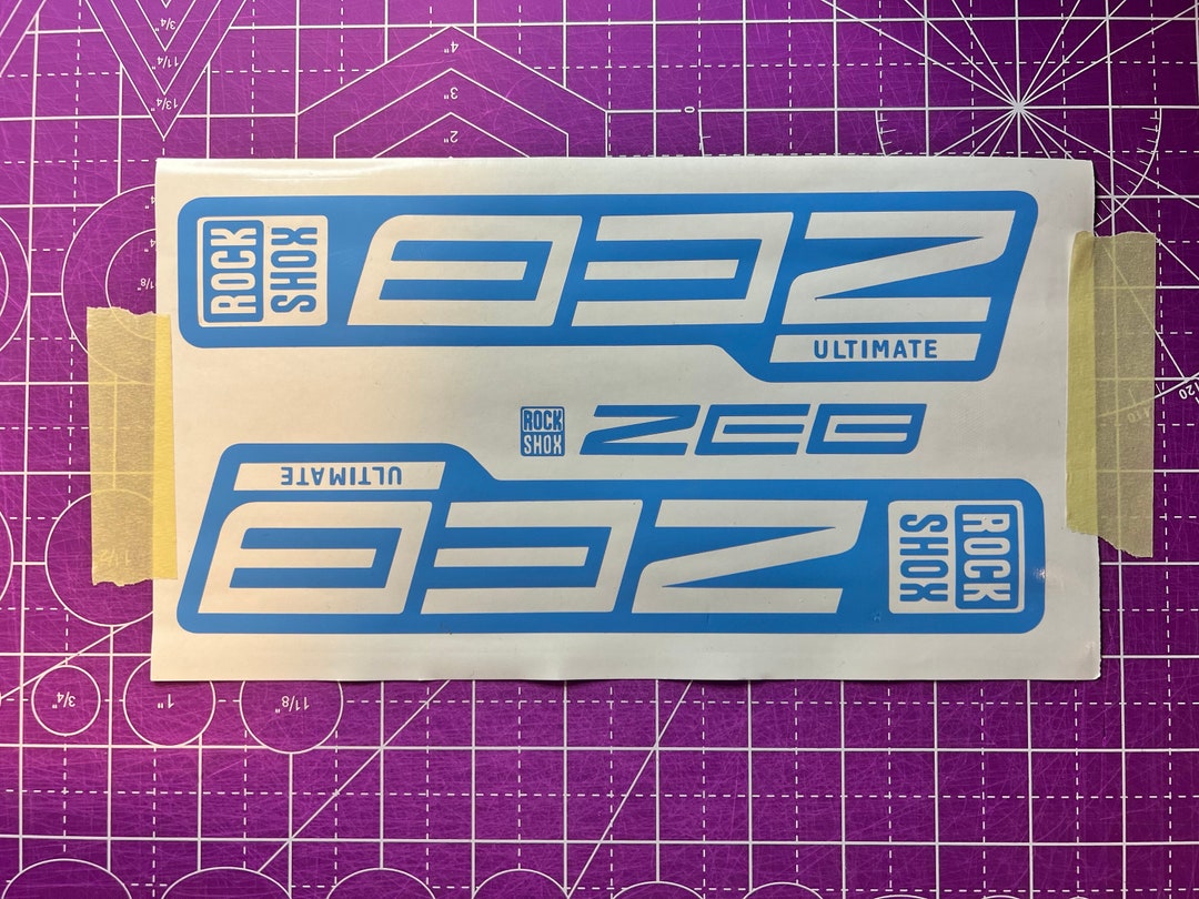 Custom Rock Shox Zeb Ultimate Fork Decal Set - Etsy