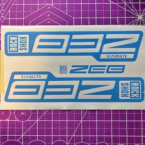Custom Rock Shox Zeb Ultimate Fork Decal Set - Etsy