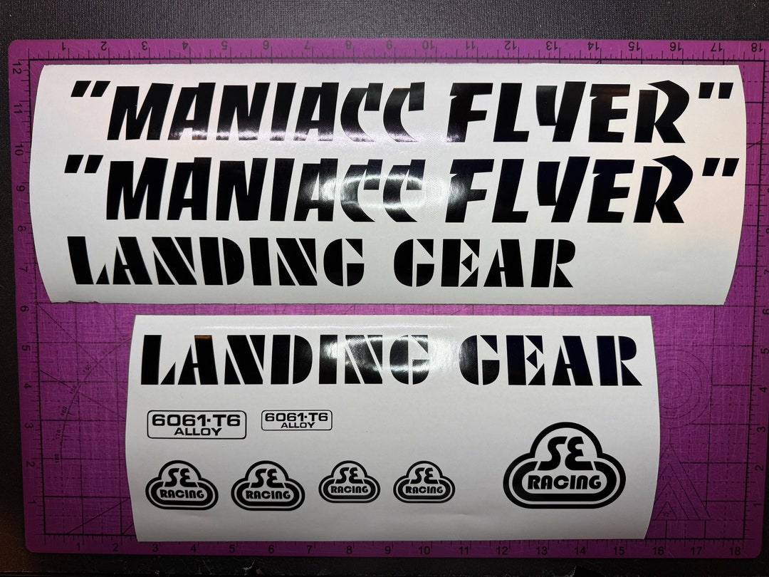 Maniacc Flyer Frame Decal Set - Etsy