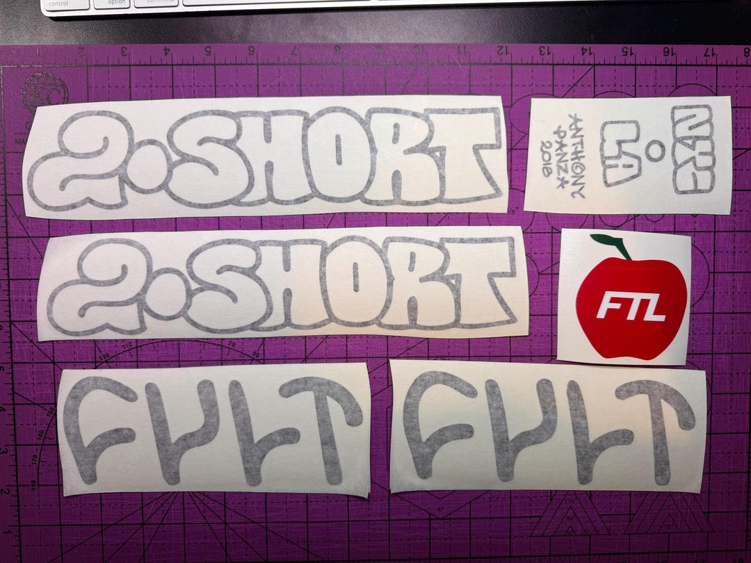 Custom Cult 2019 2short Frame Decal Set - Etsy