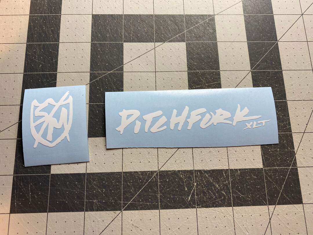S&M Pitchfork Fork Decal Set - Etsy