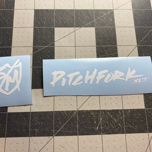 S&M Pitchfork Fork Decal Set - Etsy