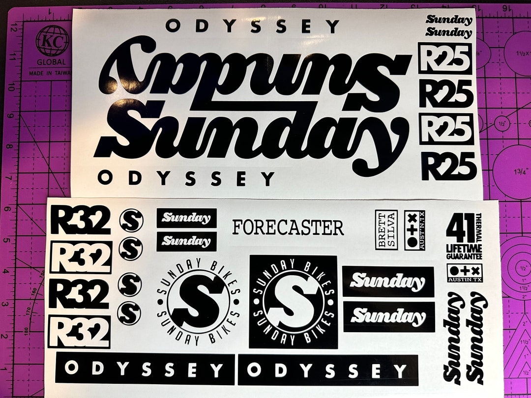 Custom Sunday Forecaster Frame Decal Set - Etsy