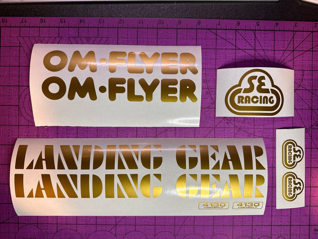 Vintage Sized OM Flyer Frame Decal Set - Etsy