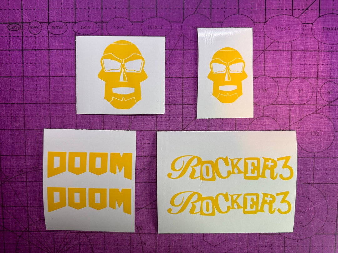 Rocker 3+ Doom Mini BMX Frame Decal Set - Etsy
