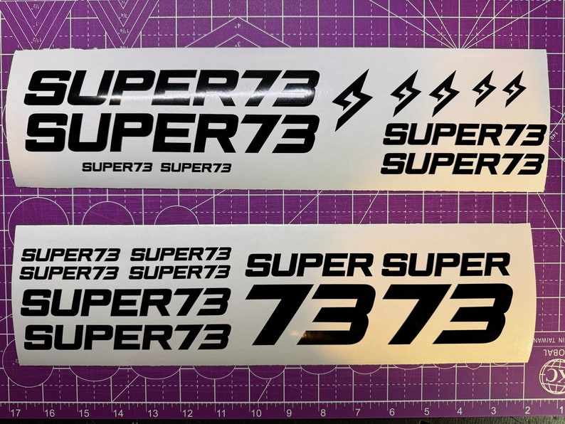 Custom Super 73 Decal Set - Updated* V2 - Etsy