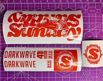 Custom Sunday Soundwave Frame Decal Set - Etsy