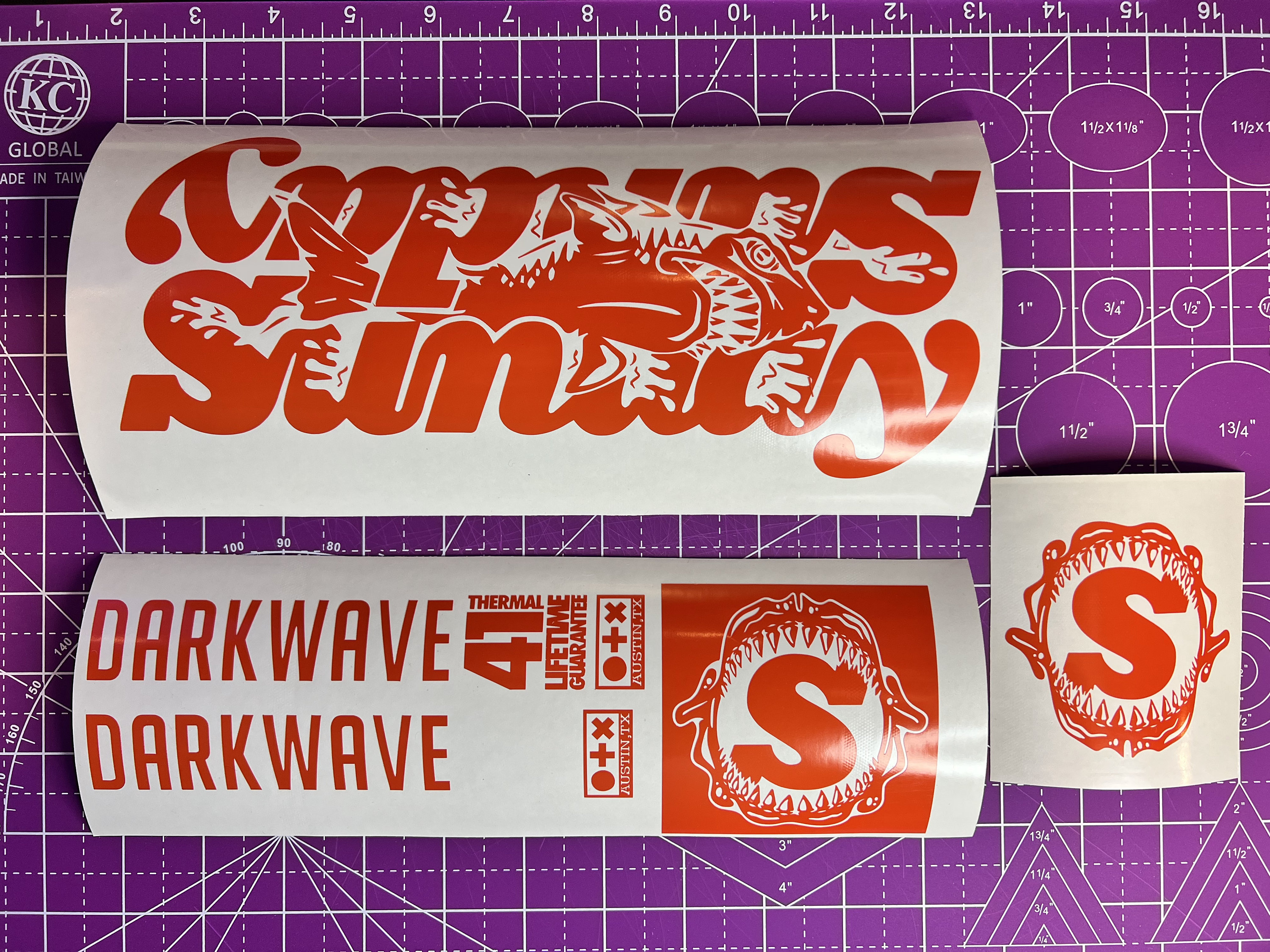 Custom Sunday Darkwave Frame Decal Set - Etsy