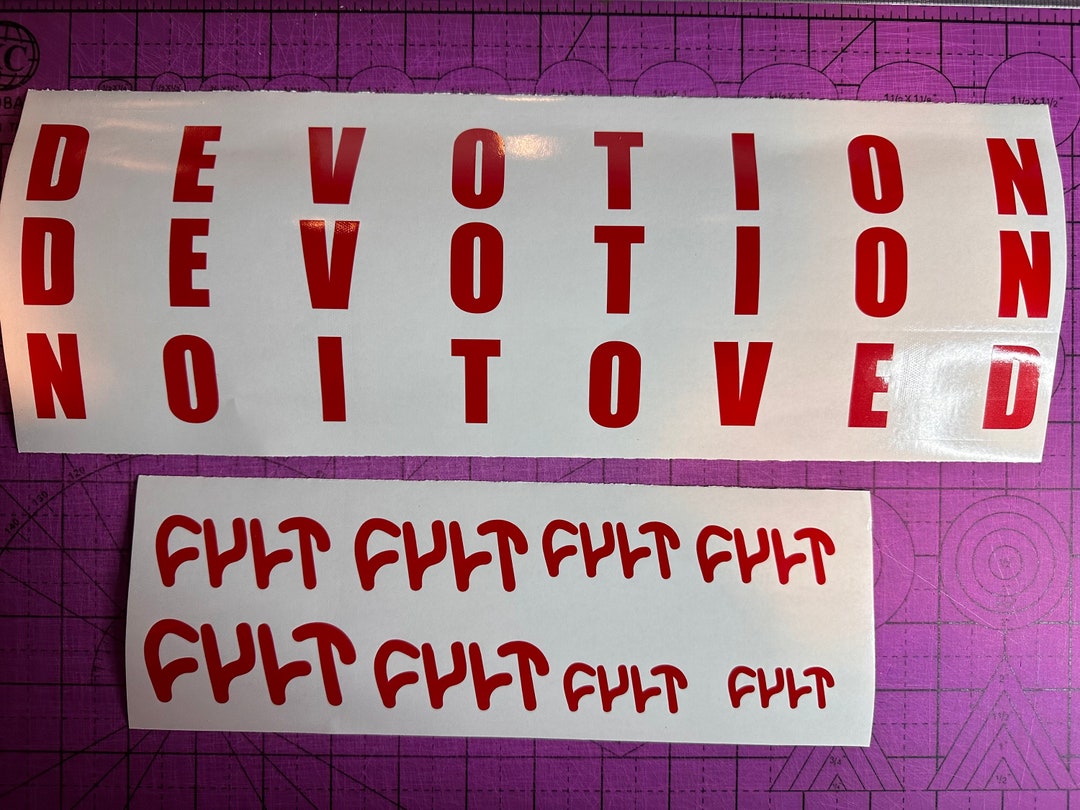 Custom Cult Devotion Frame Decal Set - Etsy