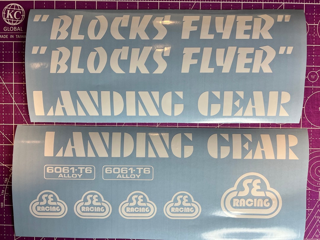 Blocks Flyer Frame Decal Set - Etsy