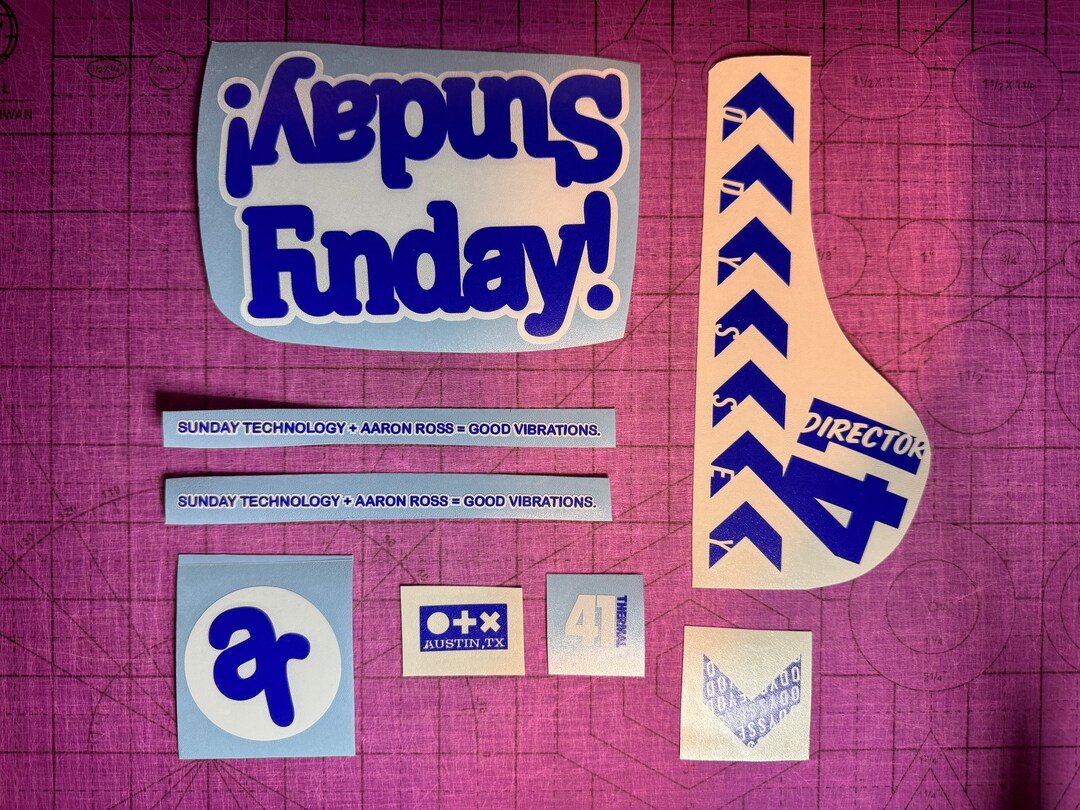 Custom Aaron Ross Funday Orange Soda Sunday Frame Decal Set - Etsy