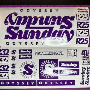 Custom Sunday Wavelength Frame Decal Set - Etsy