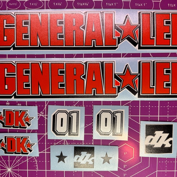 General Lee Decal - Etsy