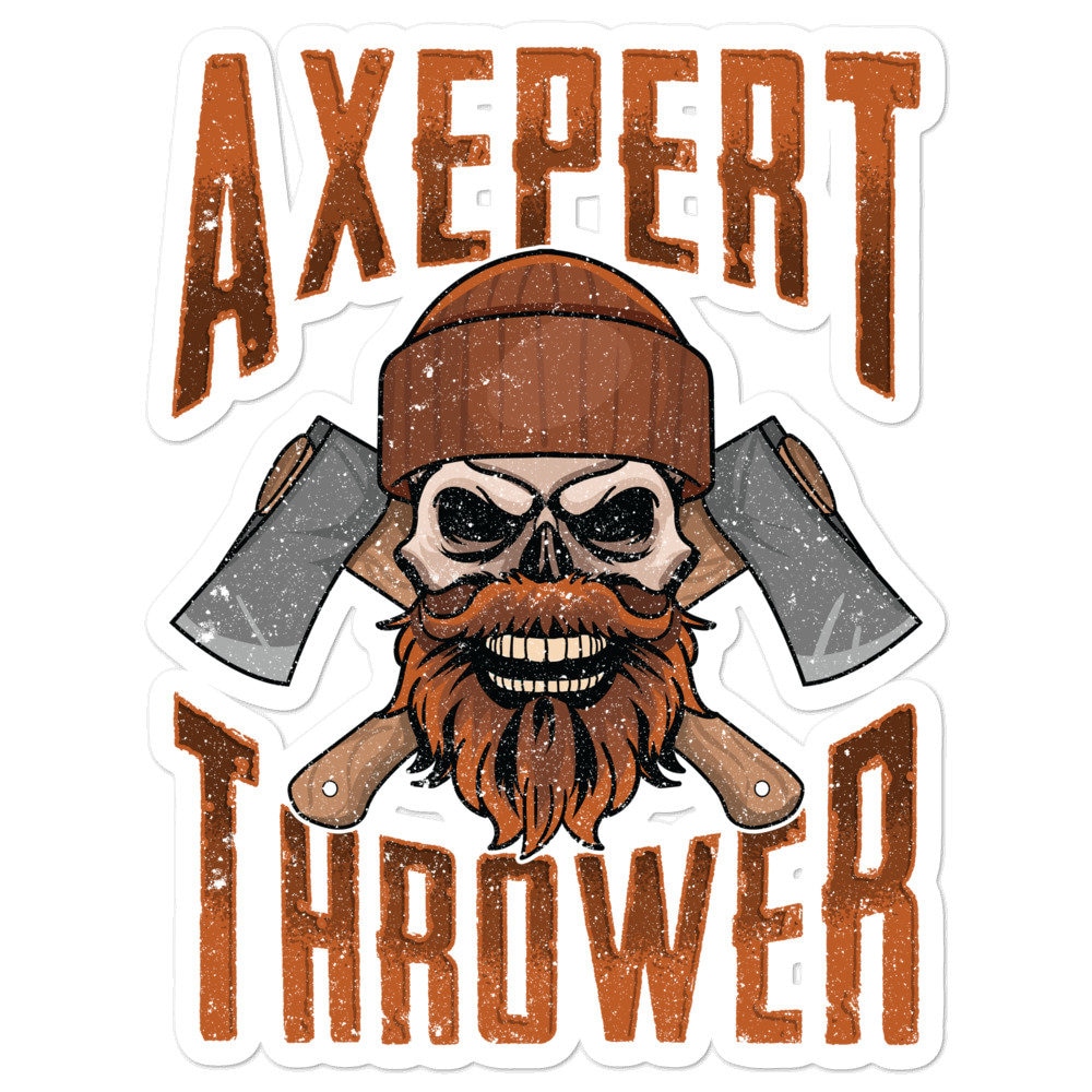 Axepert Thrower Axe Throwing Sticker - Etsy