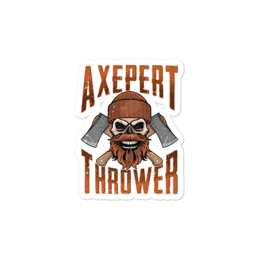 Axepert Thrower Axe Throwing Sticker - Etsy