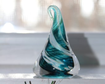 Hand blown glass paperweight | Etsy