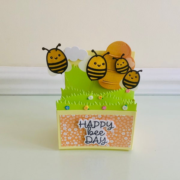 Bumble Bee Pop up Card - Etsy