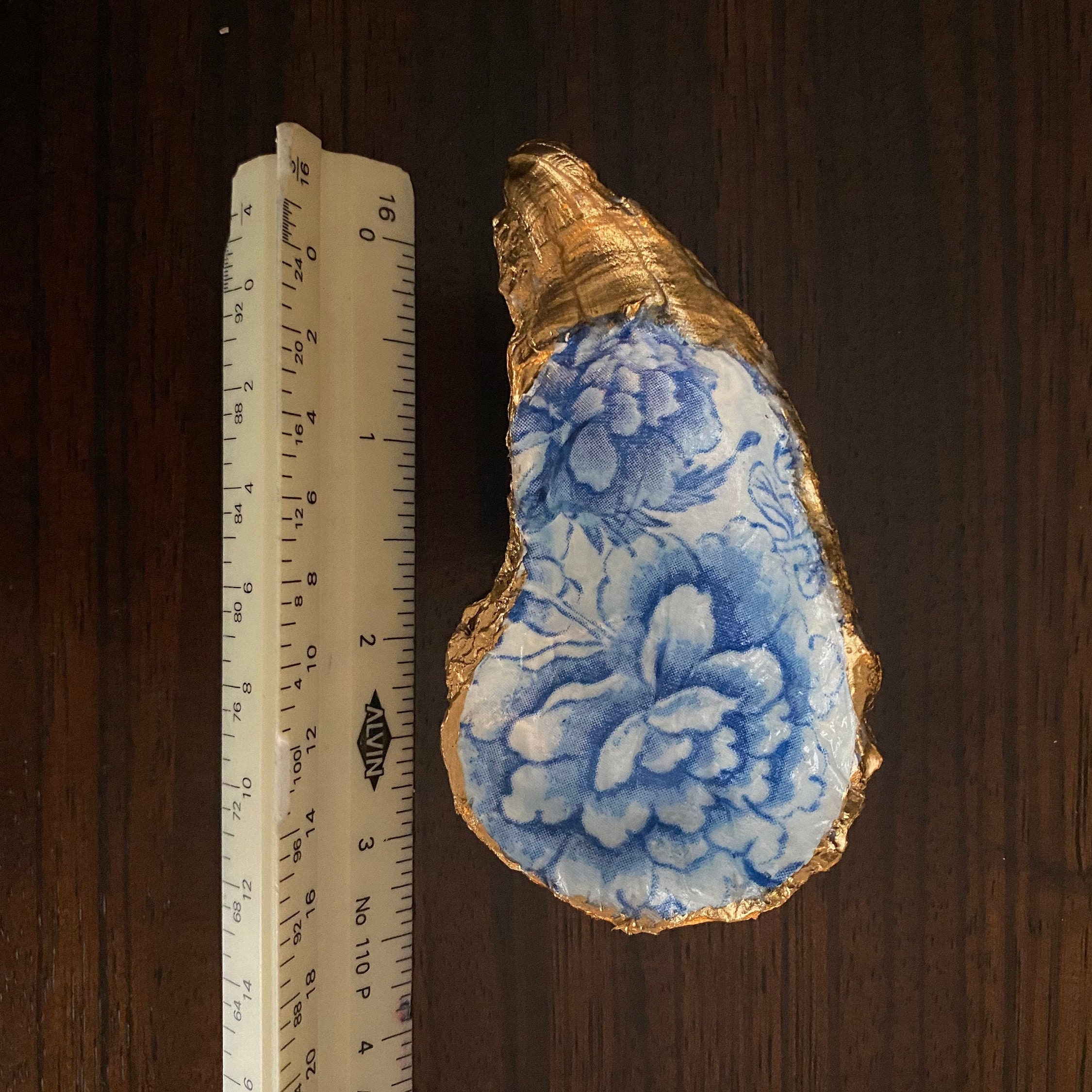 Hand Gilded Decorative Oyster Shell - Etsy