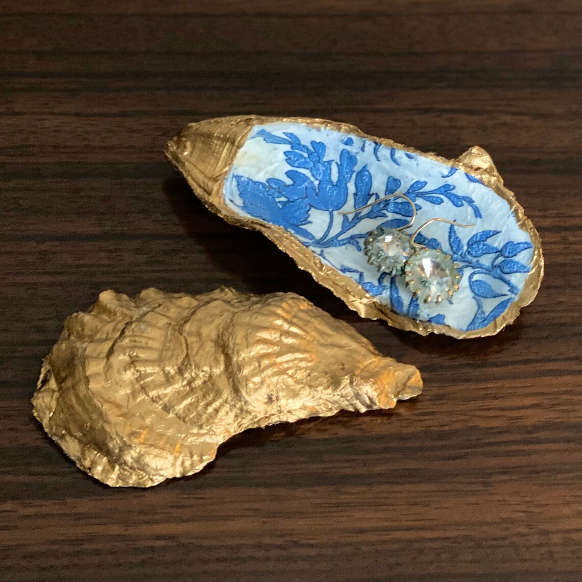 Hand Gilded Decorative Oyster Shell - Etsy