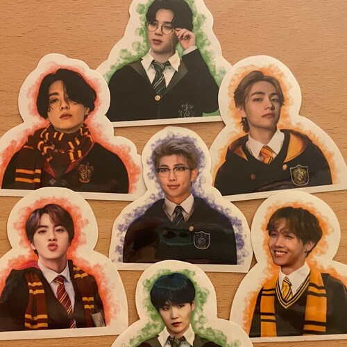 BTS Cover Stickers Set of 7 3 Bonus Stickers BTS - Etsy
