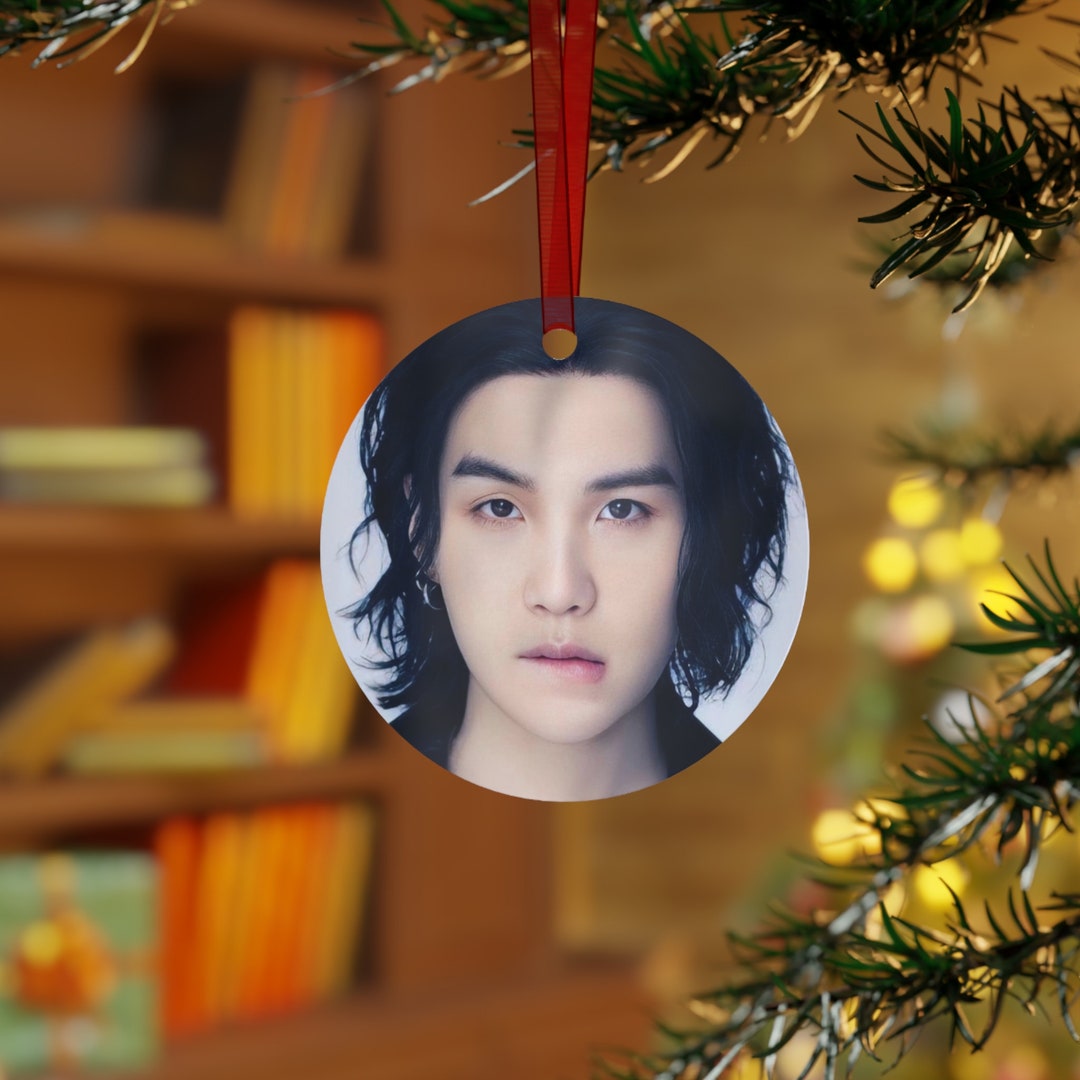BTS Suga Lip Bite | Christmas Holiday Metal Ornaments - Etsy