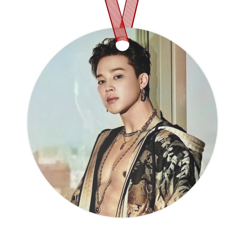 BTS Jimin Chest Christmas Holiday Metal Ornaments - Etsy