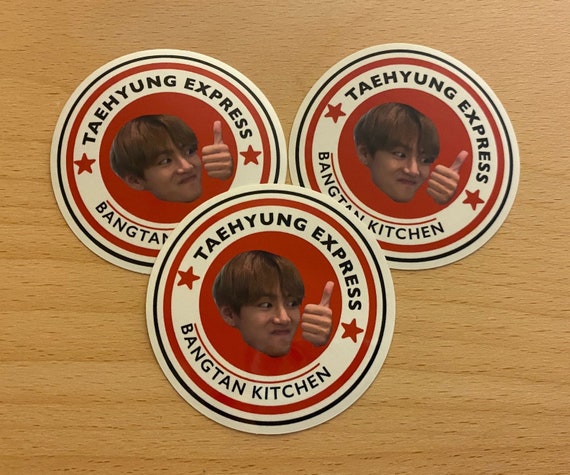 BTS Stickers I Love Panda Express - Etsy