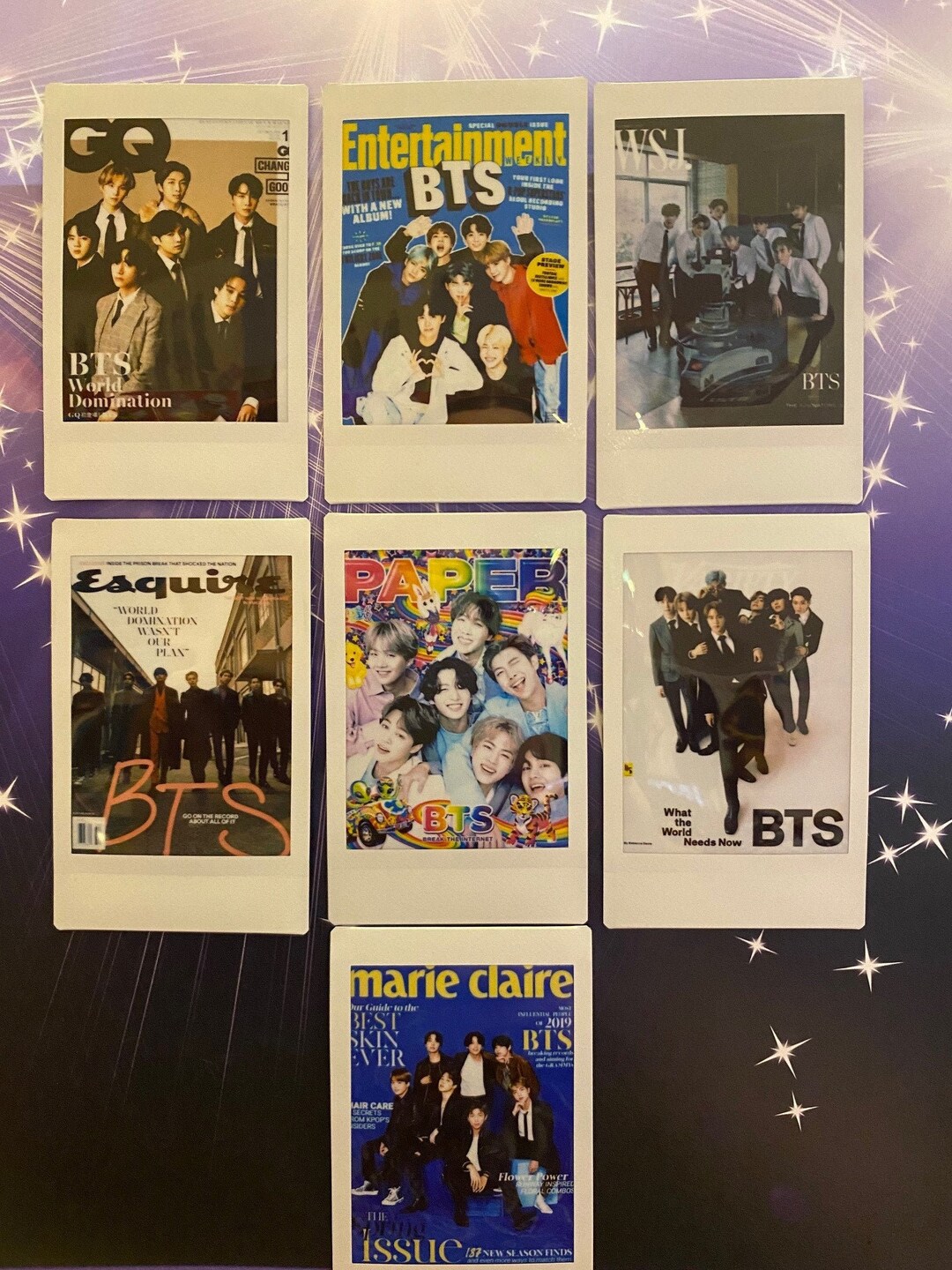 BTS Mini Pics | Magazine Covers - Etsy