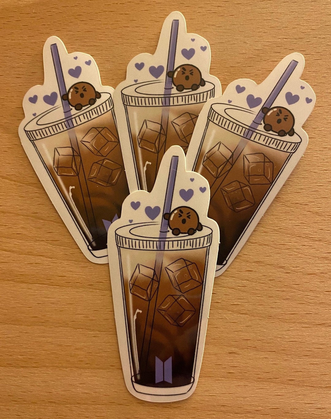 BTS Stickers | Shooky Coffee - Etsy