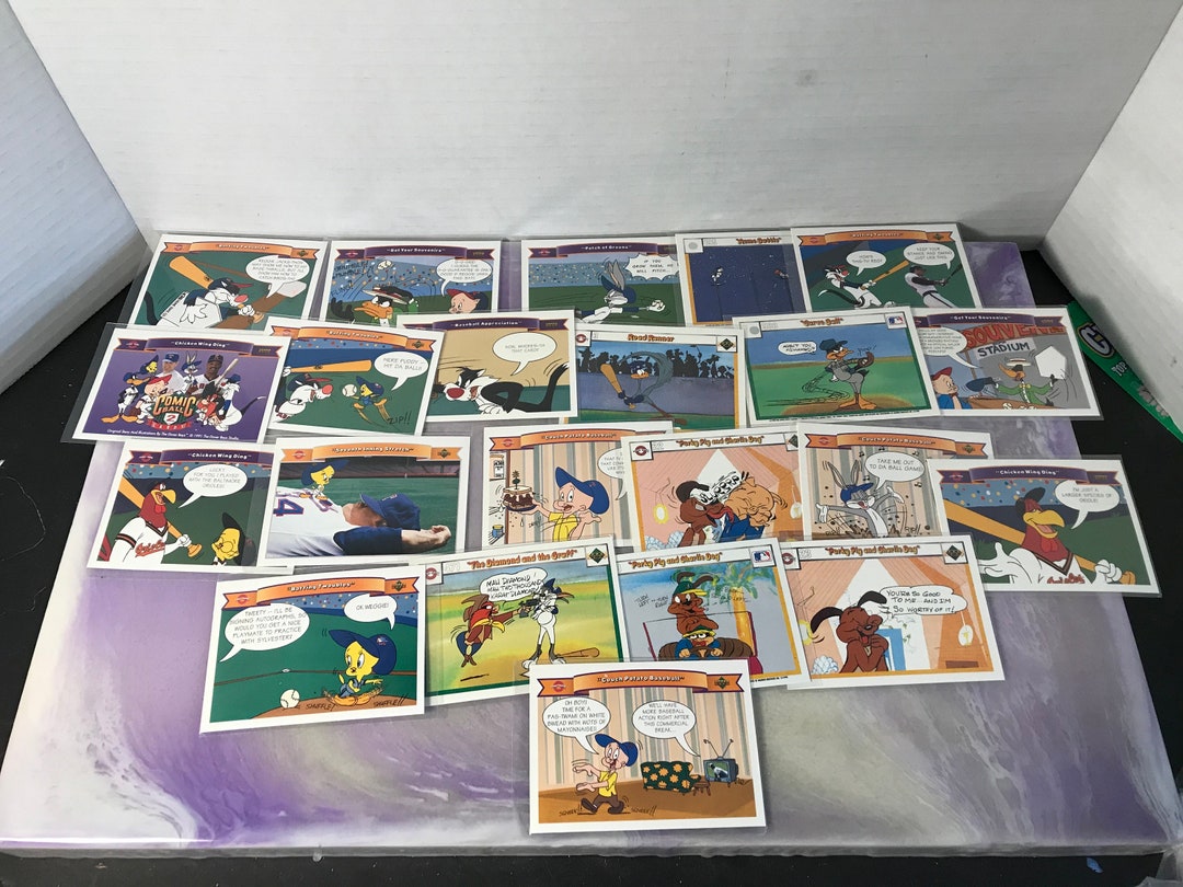 Vintage 1990 Upper Deck Looney Tunes Baseball Cards 20 Card Lot in ...