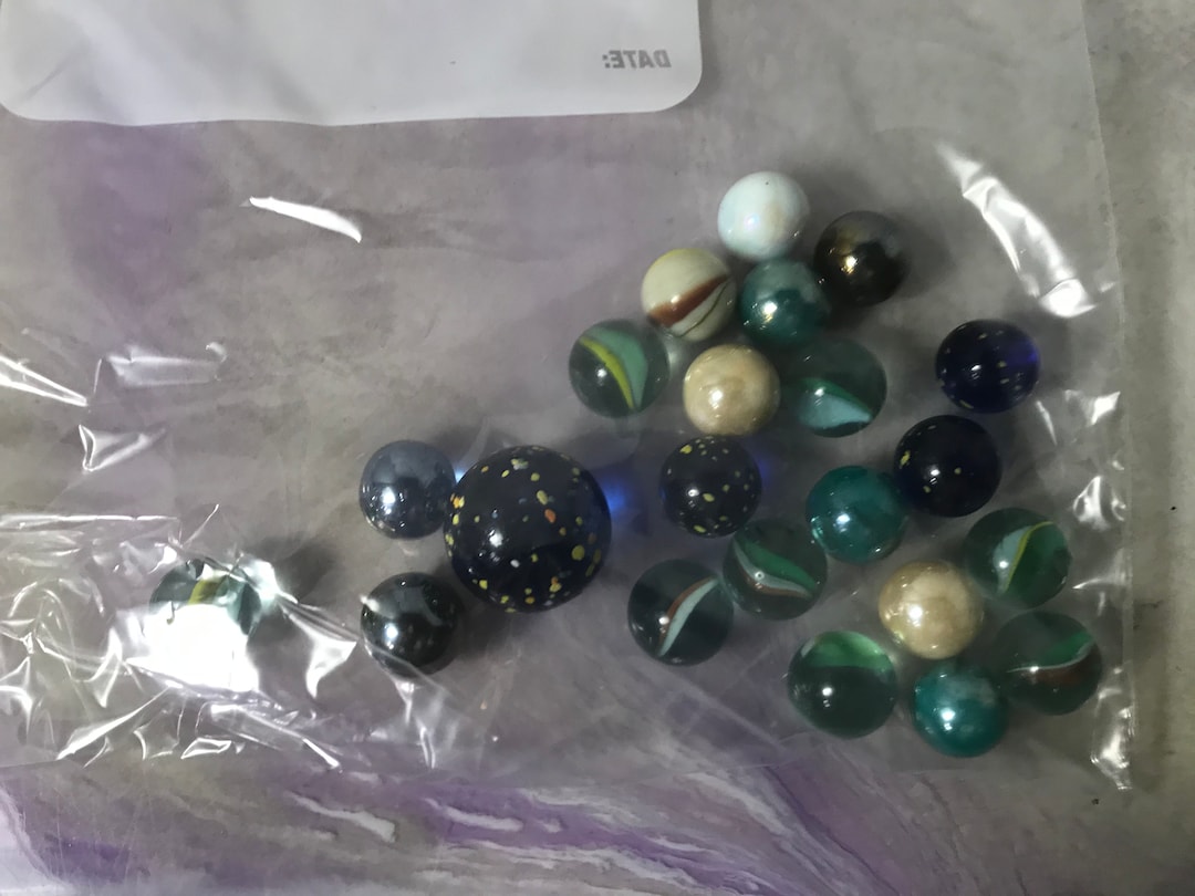 HUGE Lot of Rare Marbles - Lot of 20+ Vintage Styled Glass Marbles ...