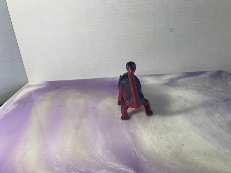 Vintage 1980s Purple / Red Apatosaurus Made in China | Etsy