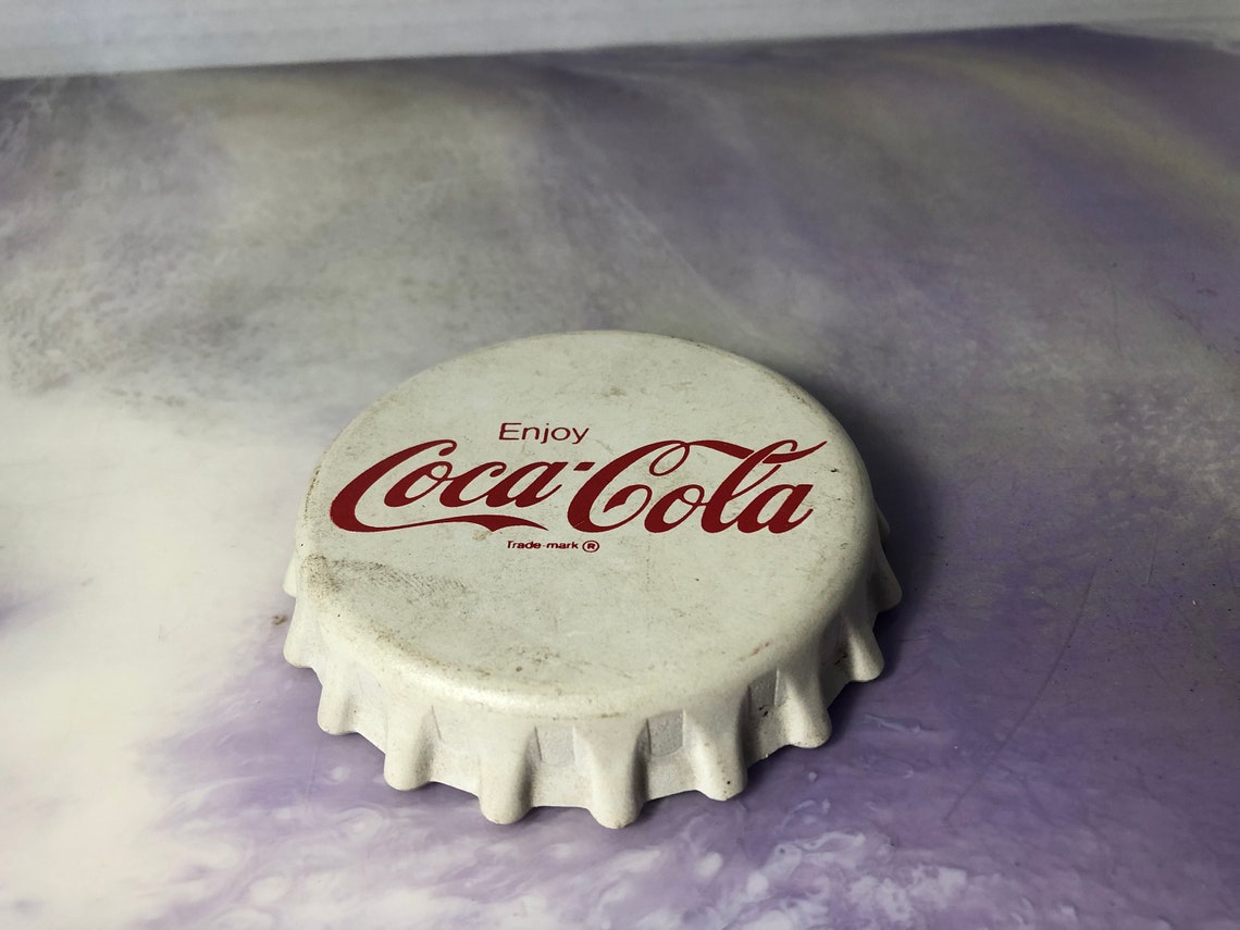 Vintage 1980's Coca Cola Bottle Cap Bottle Opener - Etsy