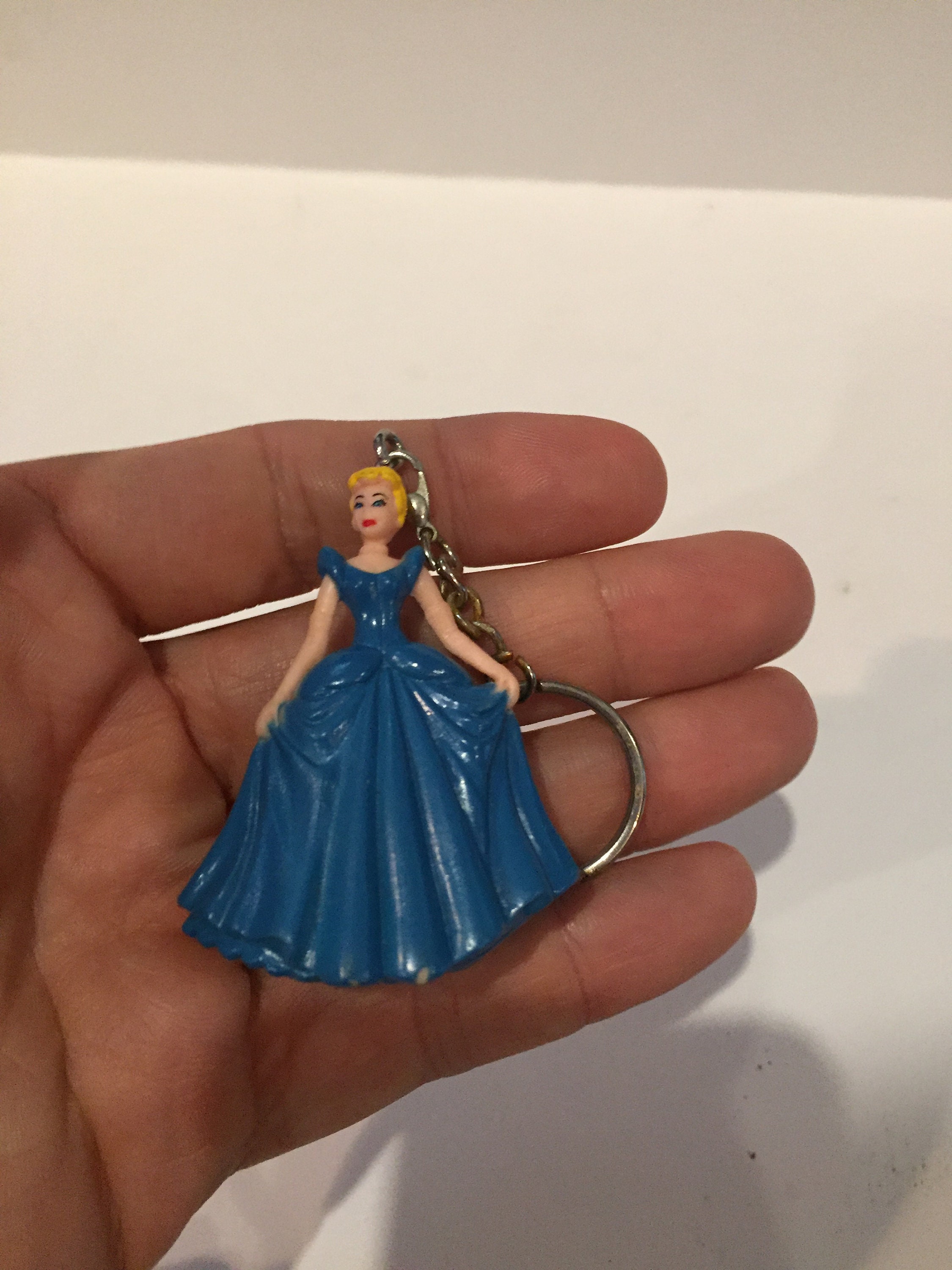 Vintage Disney Princess Cinderella Keychain Cinderella Blue - Etsy