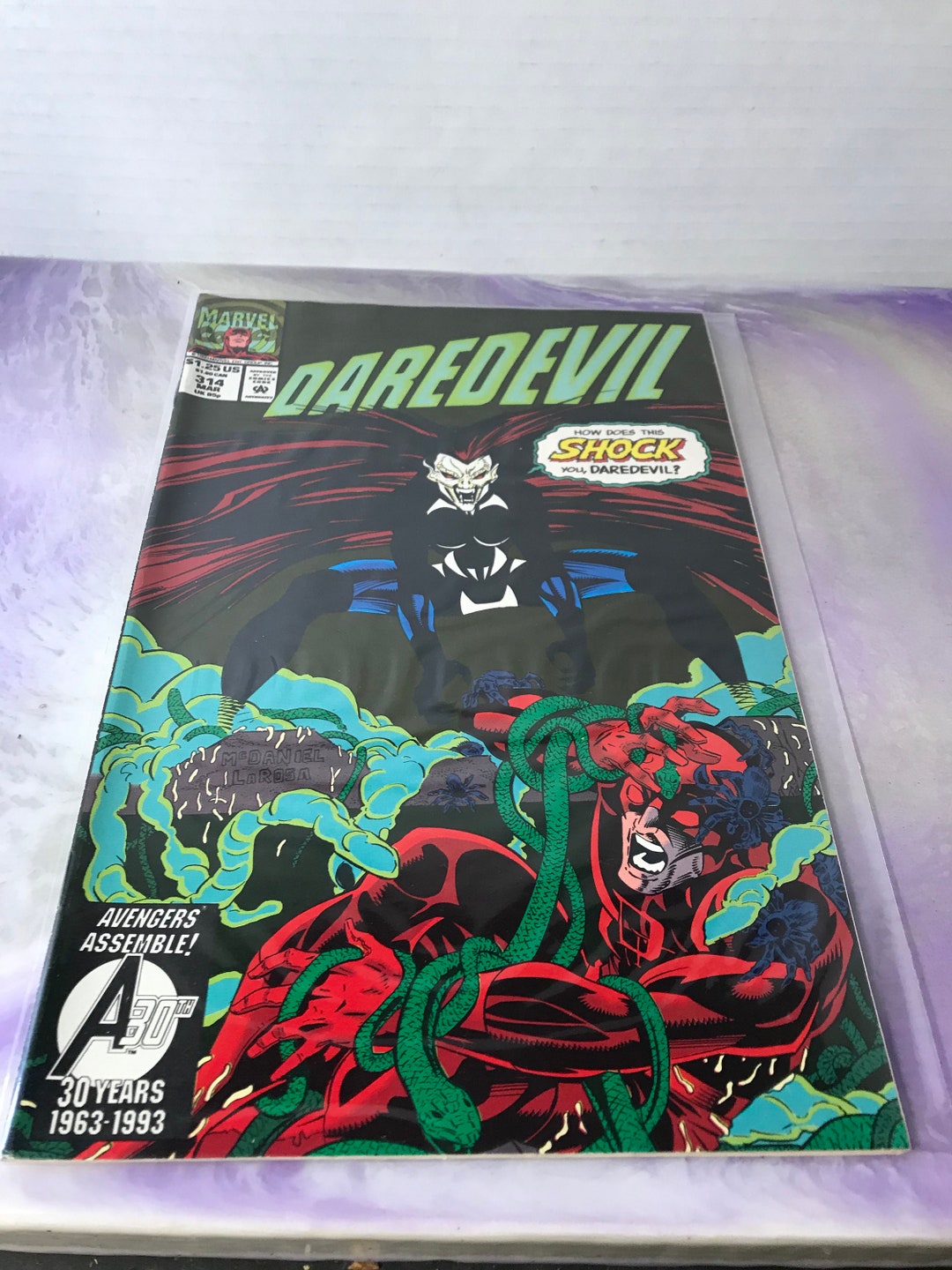 Vintage Marvel Comics Daredevil the Man Without Fear - #314 - 1990's ...