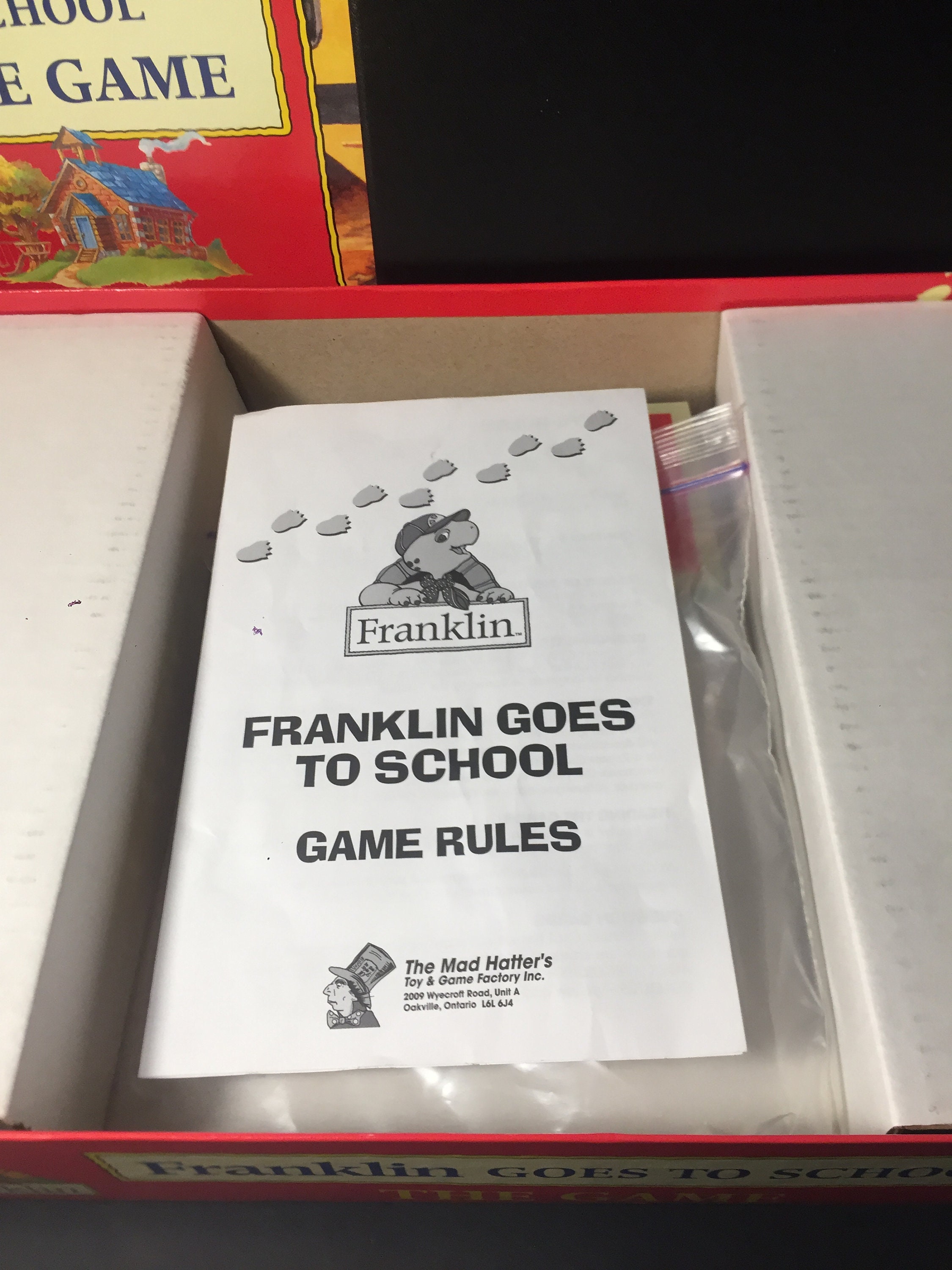 Vintage 1990's Franklin Goes to School Board Game Complete | Etsy
