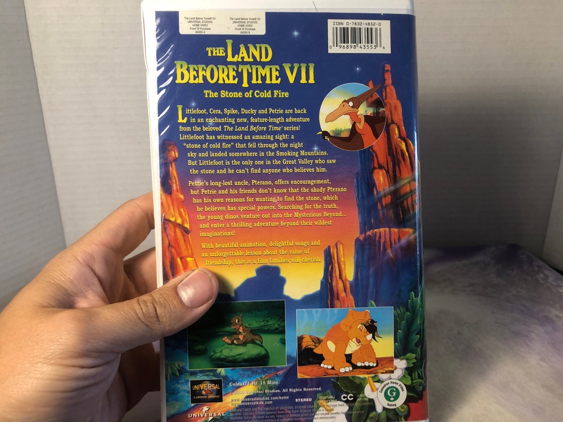 Vintage the Land Before Time VII 7 the Stone of Cold Fire | Etsy