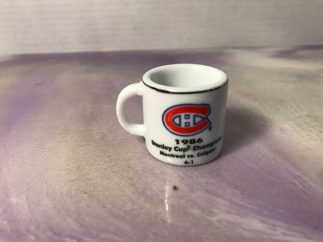 Vintage NHL Stanley Cup Crazy Mini Mug Montreal Canadians 1986 Champs ...