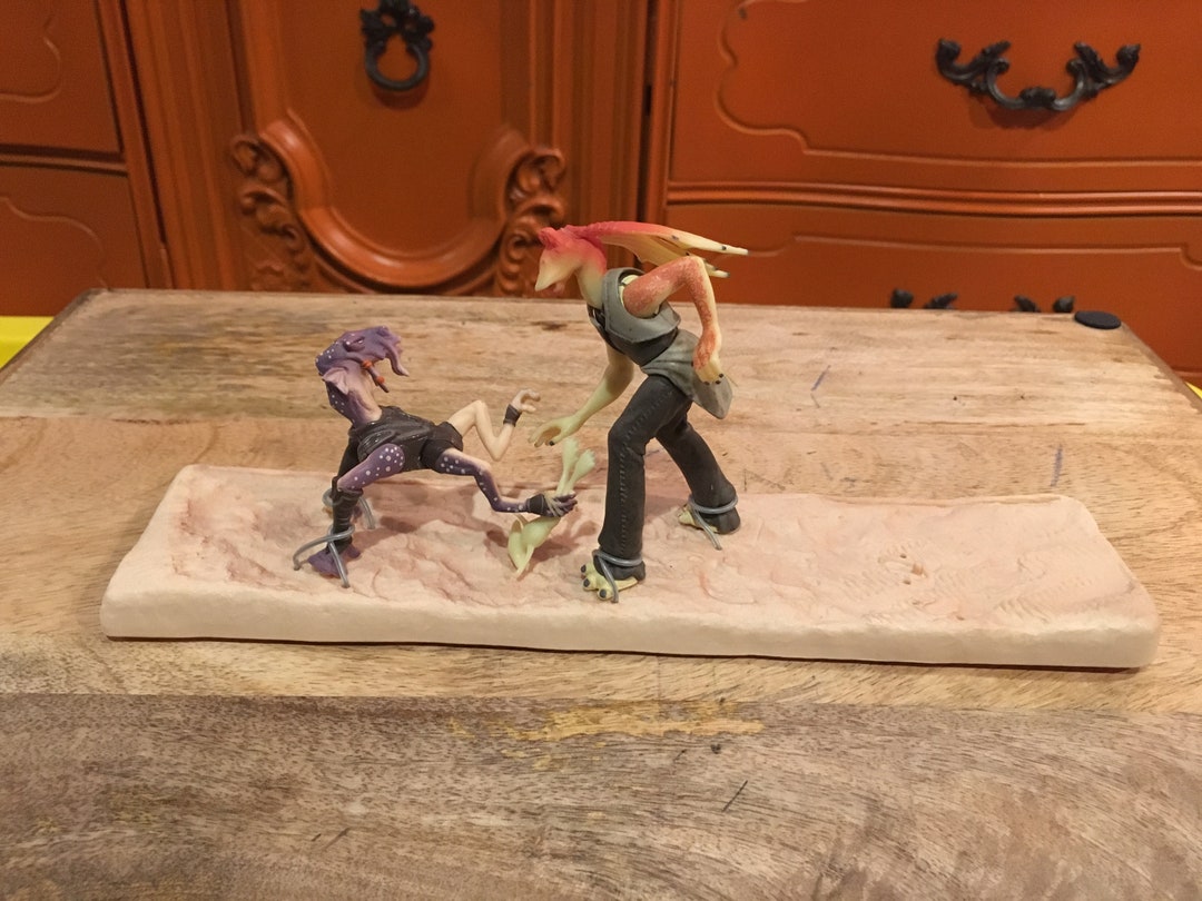 1995 Power of the Force Star Wars Vintage Hasbro Figure Display Stand ...