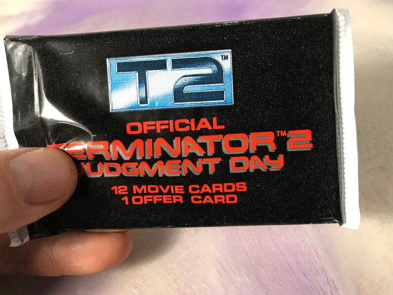 Vintage T2 Terminator 2 Trading Cards 1990's SEALED PACK - Etsy