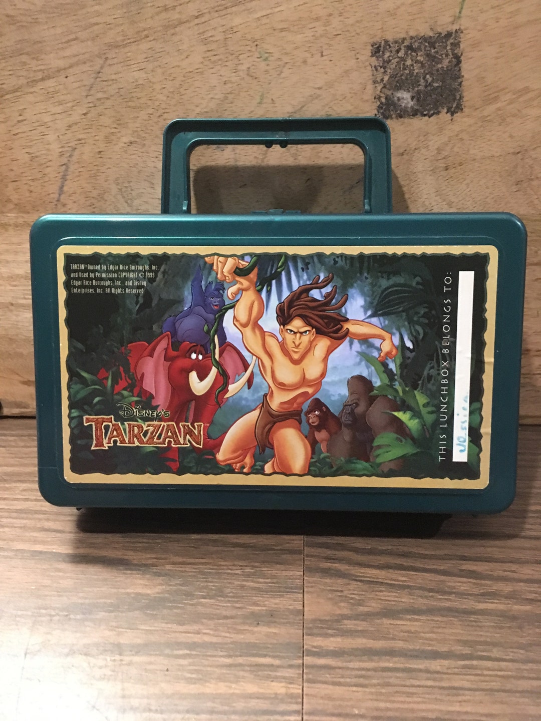 Vintage Disney Tarzan Themed Small Lunch Box - Rare Vintage Disney ...