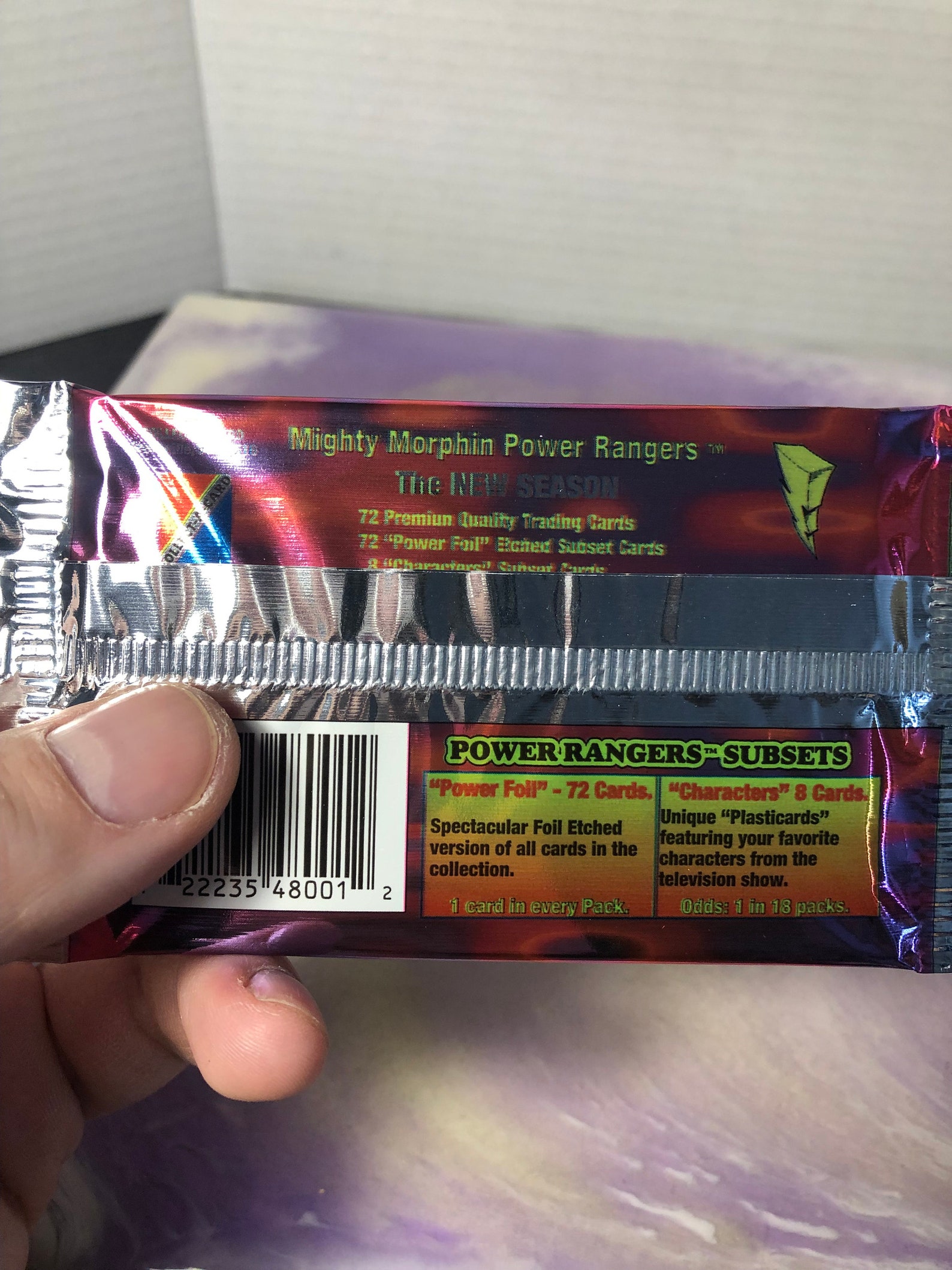 Vintage MMPR - Power Rangers Trading Cards 1990's SEALED PACK - Rare 90 ...